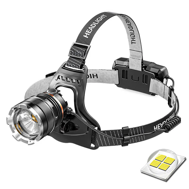 Xhp50 Led Sensor Headlamp Waterproof Head Light Rechargeable Fishing ...