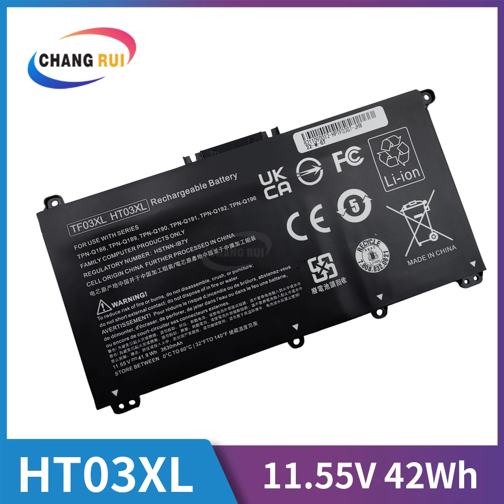 CRO HT03XL 41WH 11.4V Laptop Battery For HP Notebook 14-DH 14-dh0002la ...