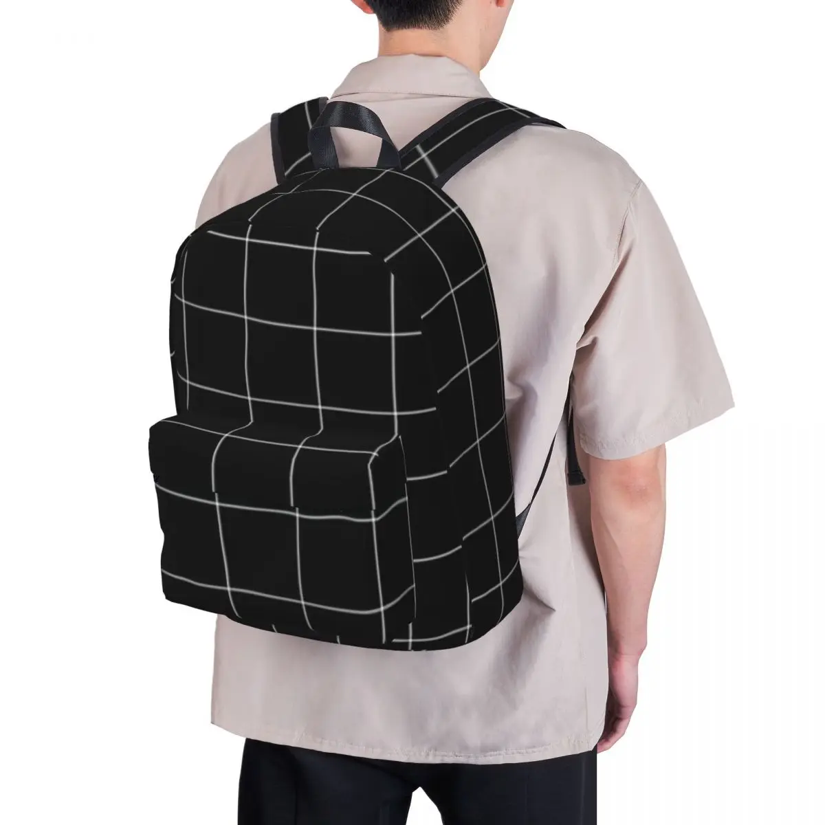 Cartoon Black And White Backpacks