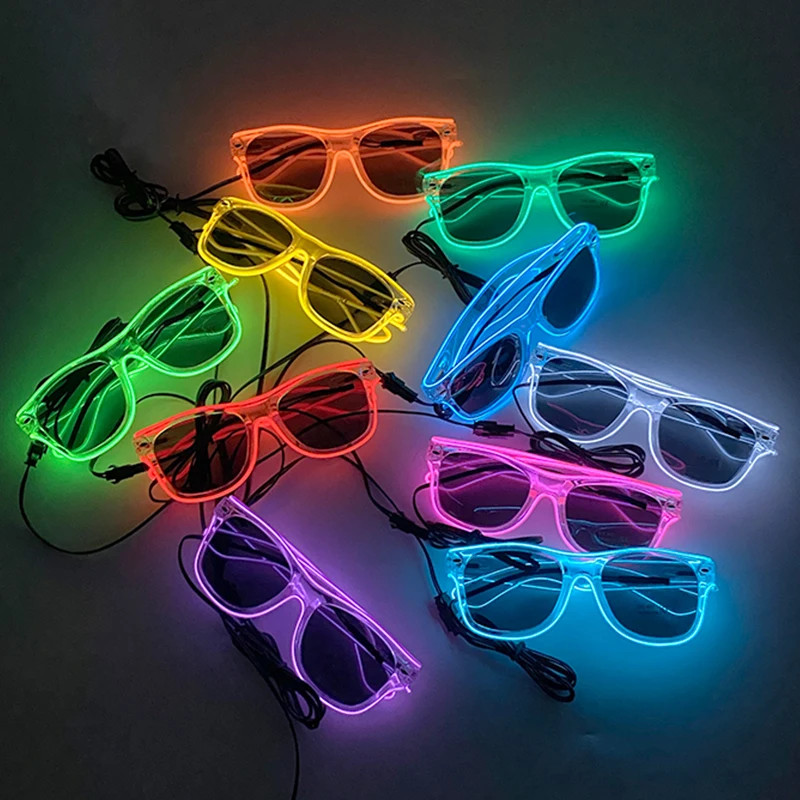 2024-leuchtende-LED-Brille-Bachelorette-Party-Glow-Sonnenbrille-mit ...