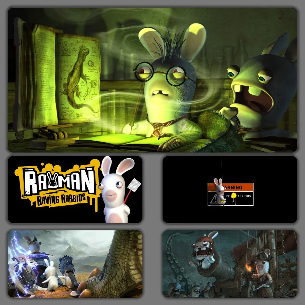 R-Raving-R-Rabbids-Mousepad-Large-Gaming-Compute-Gamer-PC-Keyboard ...