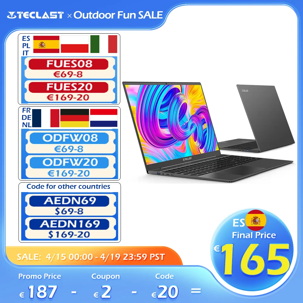 Teclast-F15-Plus-2-Laptop-15-6-inch-Windows-11-8GB-RAM-256GB-SSD ...