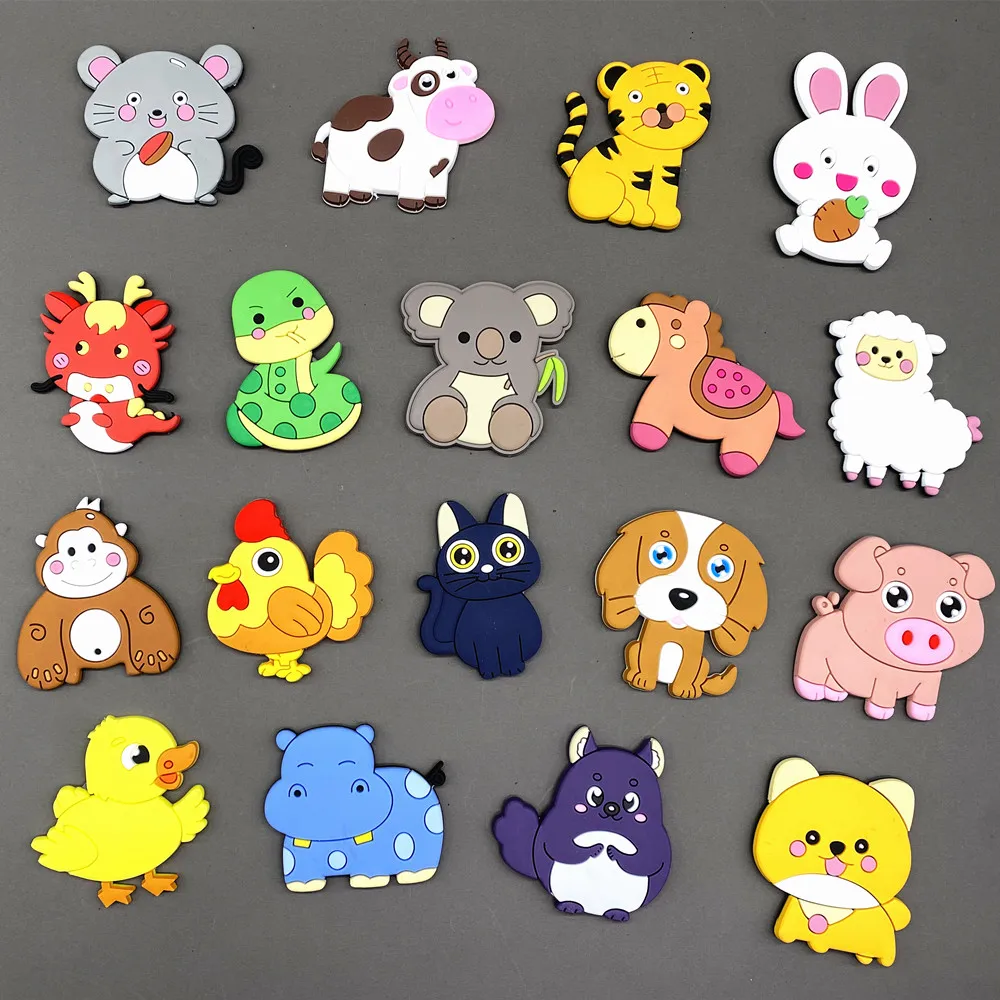 New-PVC-Fridge-Magnets-for-Children-Toy-Cartoon-Animal-Magnets-for ...