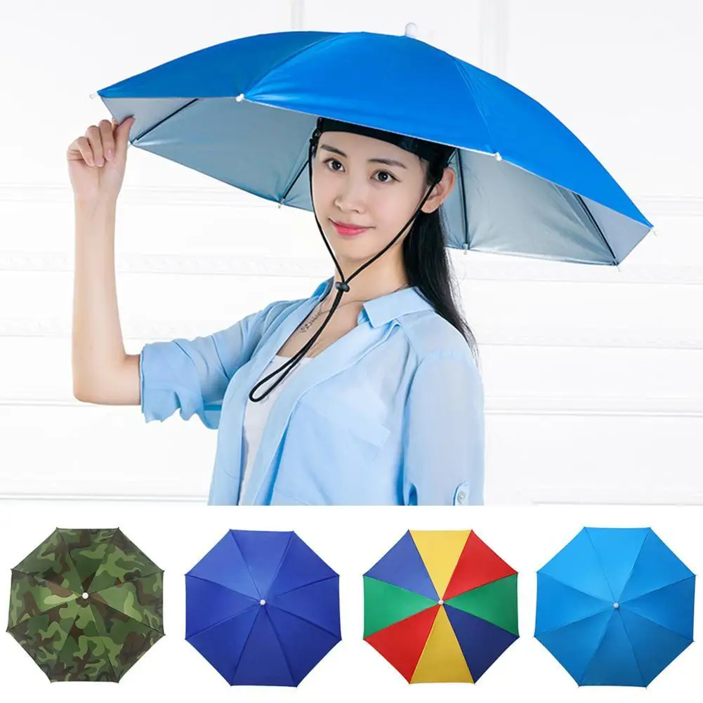 Folding-Umbrella-Hat-Fishing-Hat-Hiking-Camping-Hiking-Sun-Visor ...