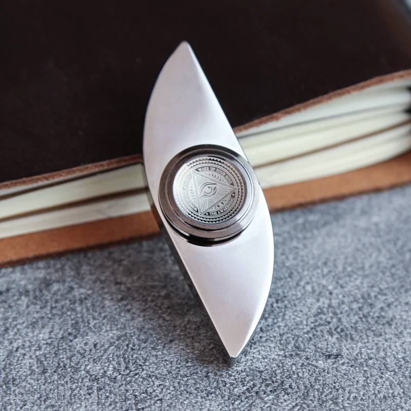 EDC Eye Spinning Top Fingertip Gyro Two Leaf Fingertip Gyroscope Fidget ...