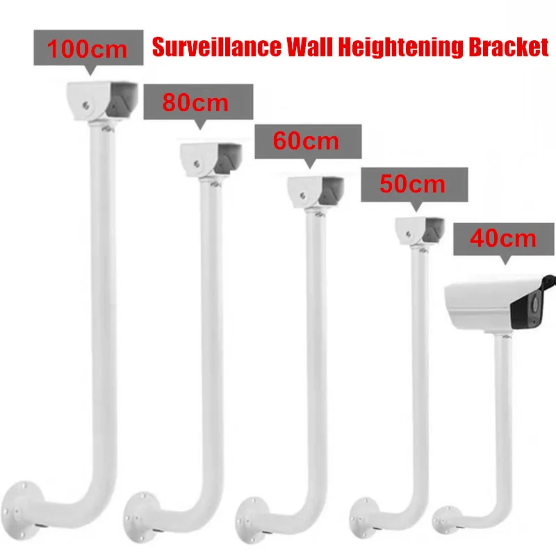 L Shape Lengthened Outdoor Surveillance Camera Bracket Aluminum Alloy ...