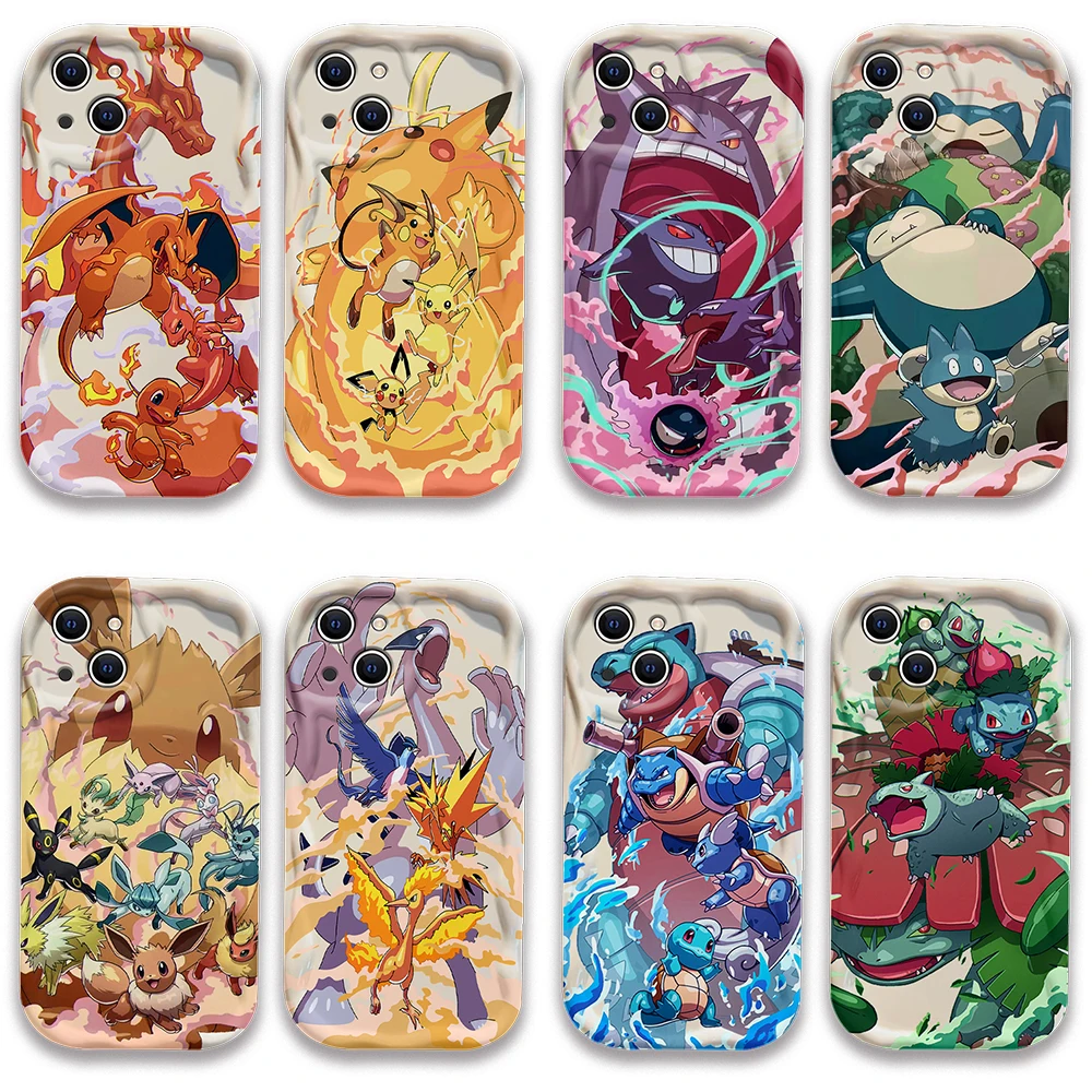 Coque-Anime-3D-Wave-pour-Xiaomi-Hot-Pikachus-Gengar-Redmi-13C-12-12C-10 ...