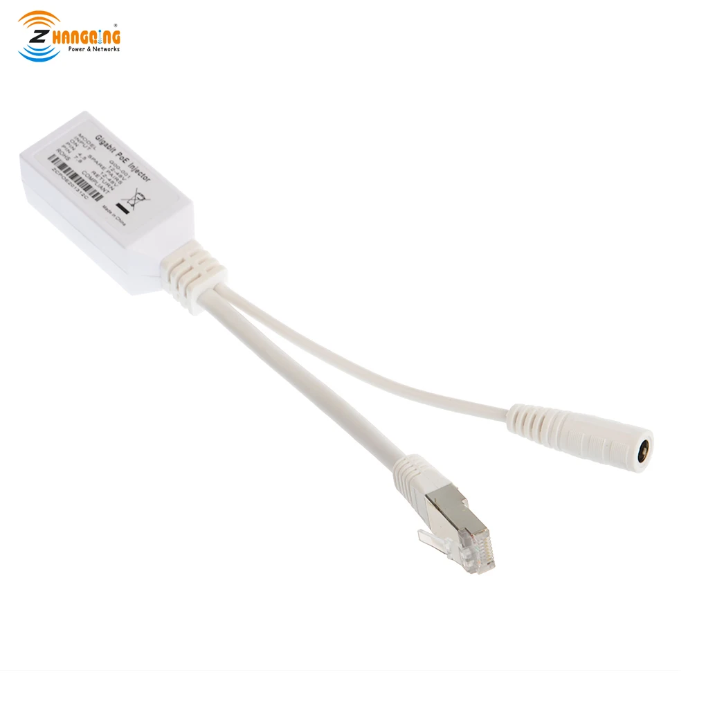 Single-Port-Gigabit-PoE-Injector-Cable-Passive-Mode-B-PoE-12-56V-Input ...