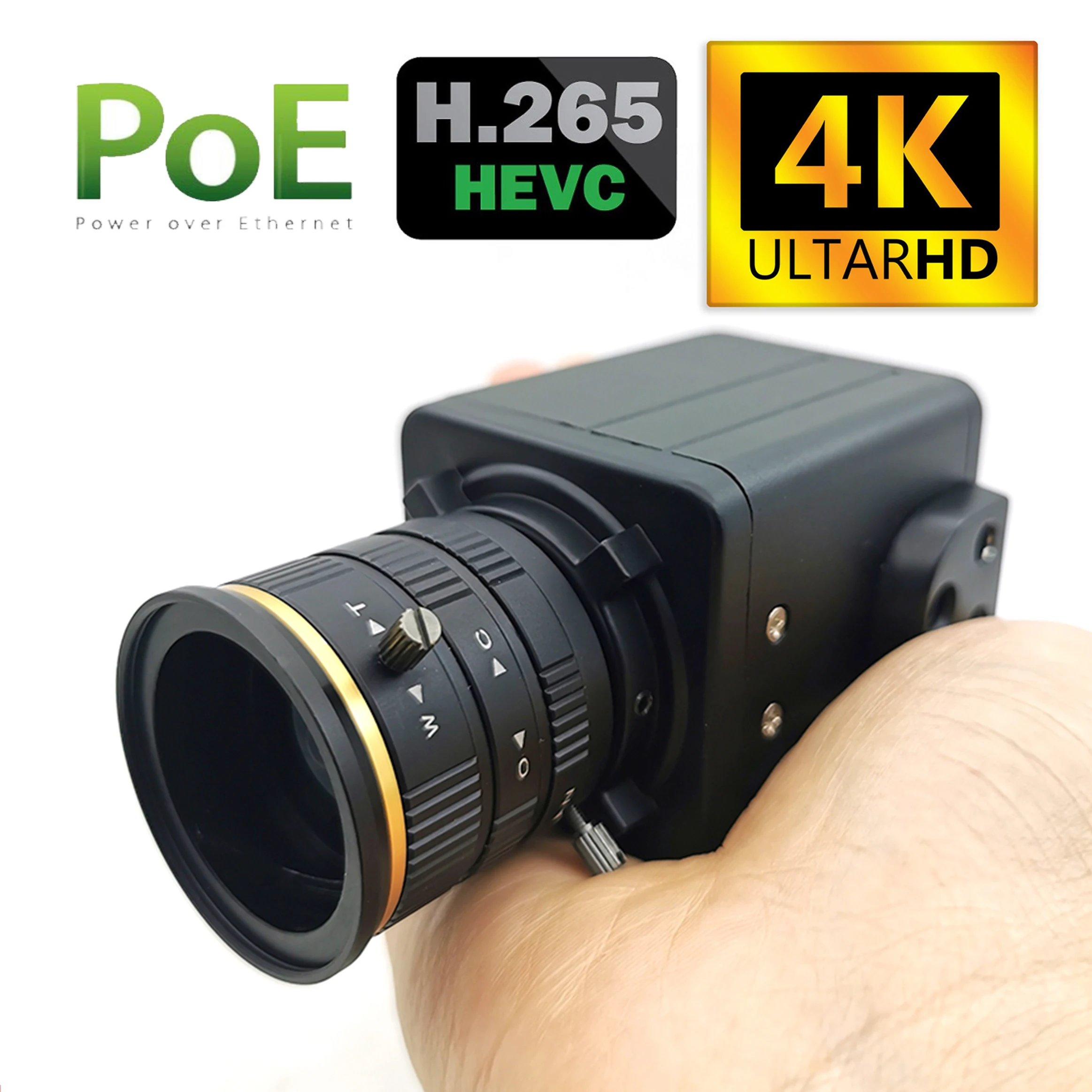 8MP Mini BOX 4K IP Camera POE SONY Sensor IR-Cut Security CCTV Cam H ...