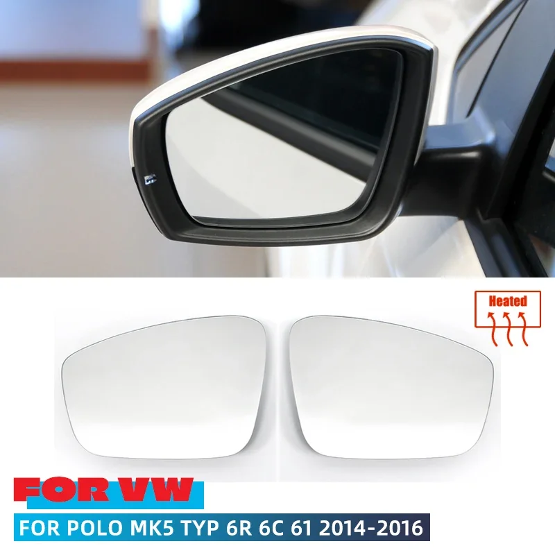 Heated-Auto-Side-Mirror-Glass-for-VW-Polo-V-Hatchback-6R-6C-2010-2012 ...