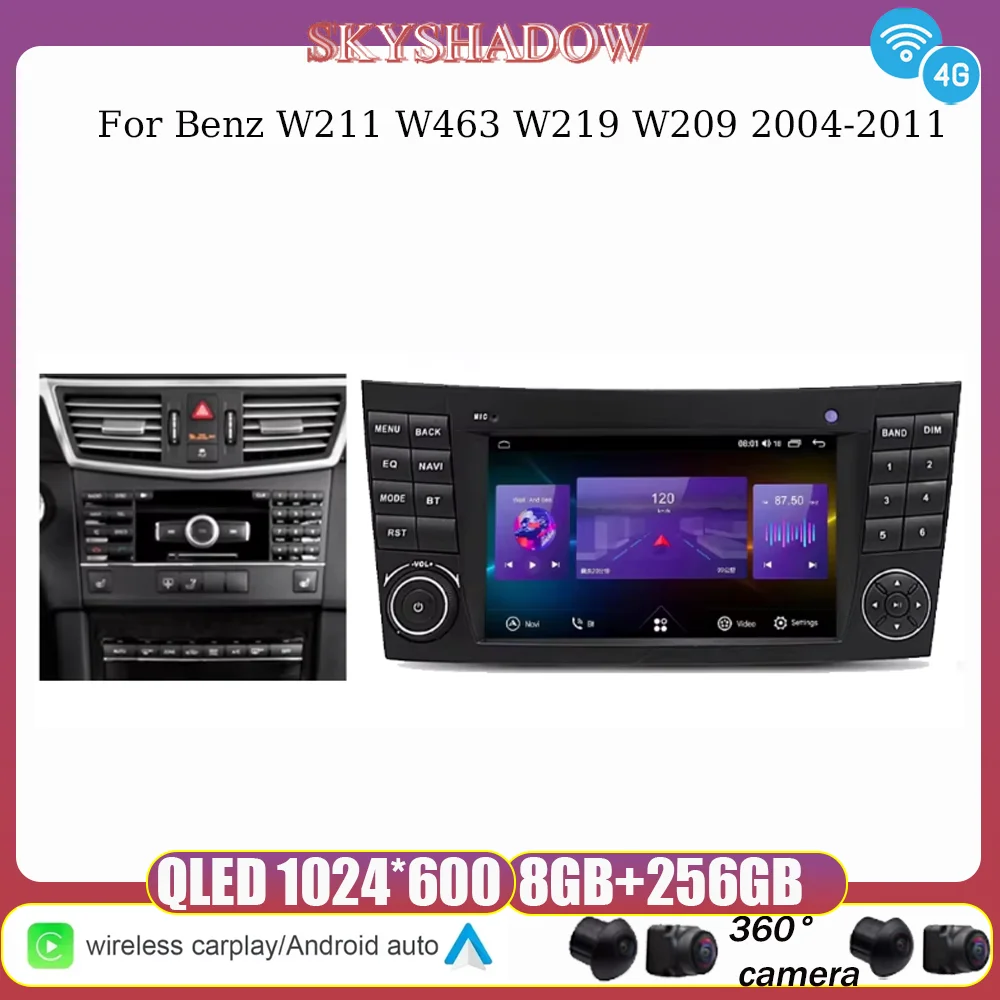 Carplay Auto Android 14.0 12G+256G IPS 4G LTE Car DVD Player GPS WIFI ...