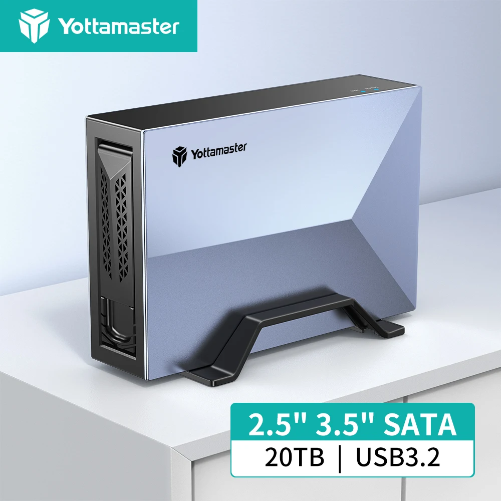 Yottamaster 2.5"/3.5" HDD/SSD NAS Personal Private Storage with Automatic Backup Remote Access ...