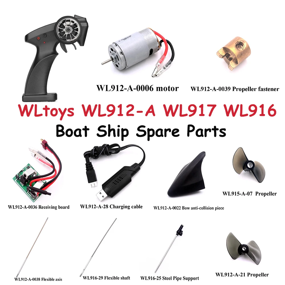 WLtoys-WL912-A-WL917-WL916-RC-Boat-Ship-Spare-Parts-Remote-Control ...