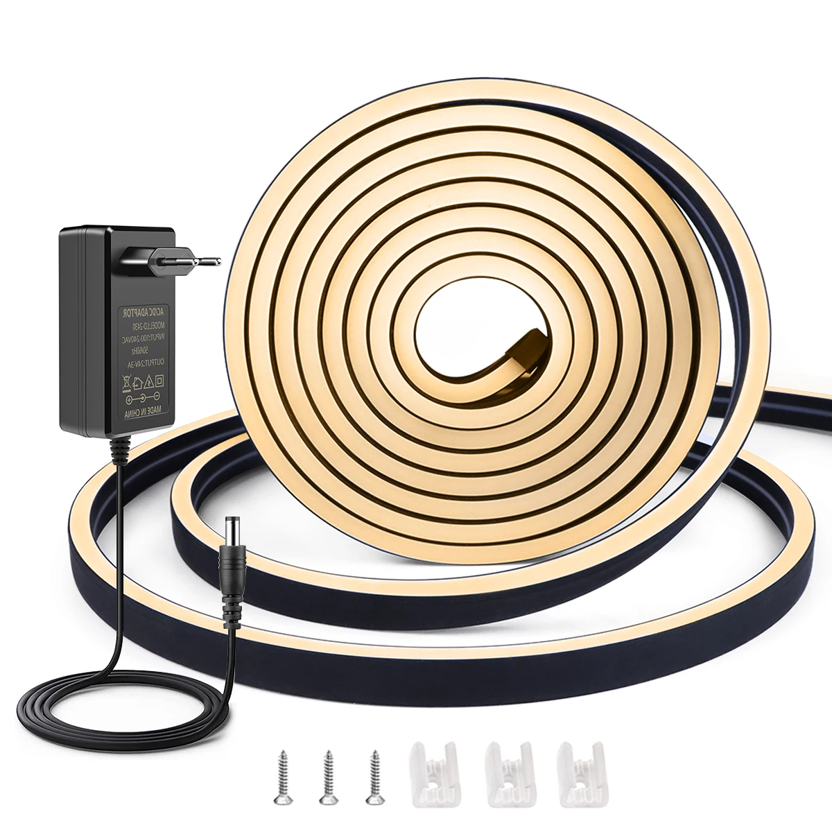 Black-Silicone-Tube-Neon-Light-LED-Strip-with-RF-Remote-Control-Sweep ...