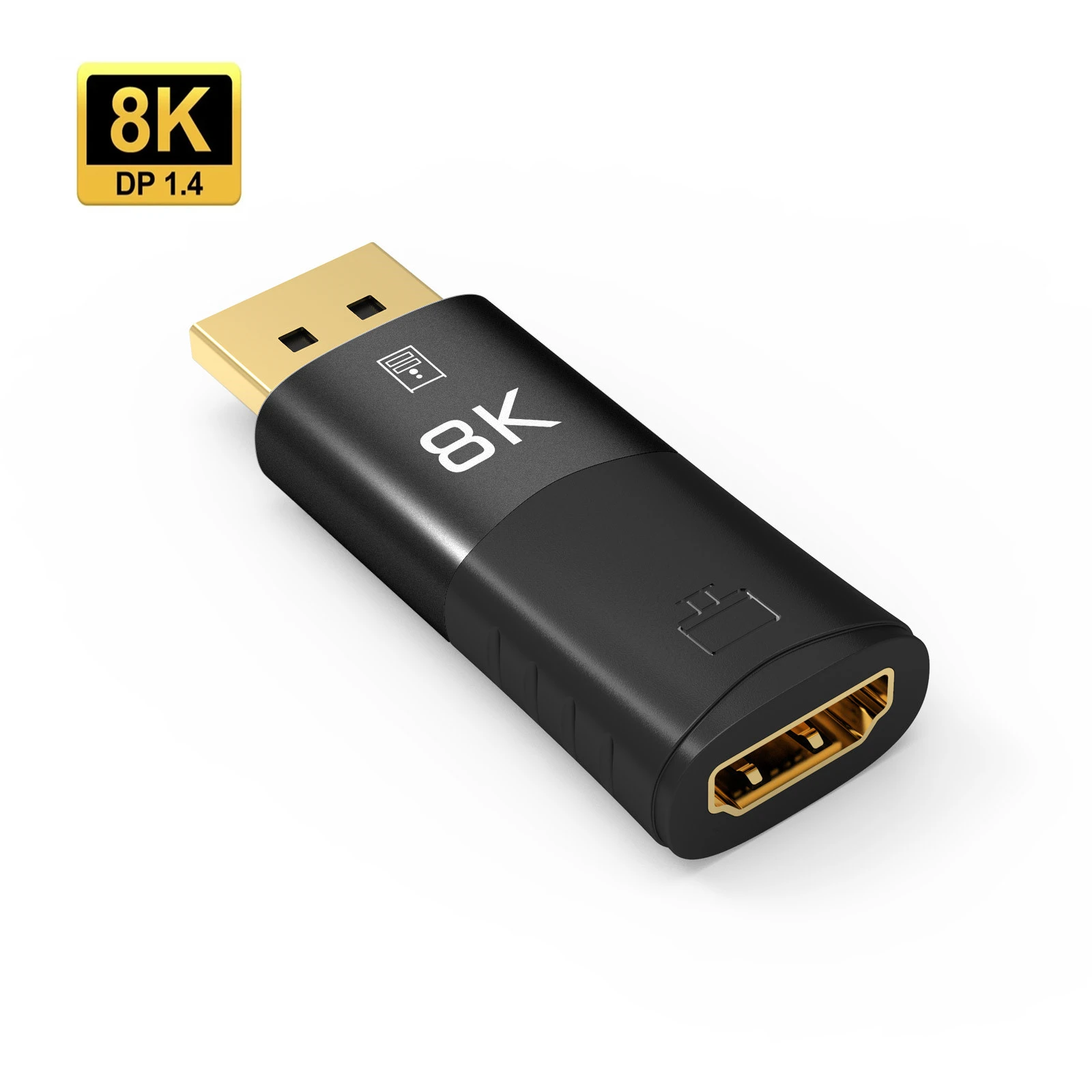 Displayport To Hdmi-compatible Adapter Coupler 8k@30hz 4k@120hz Dp 1.4 ...