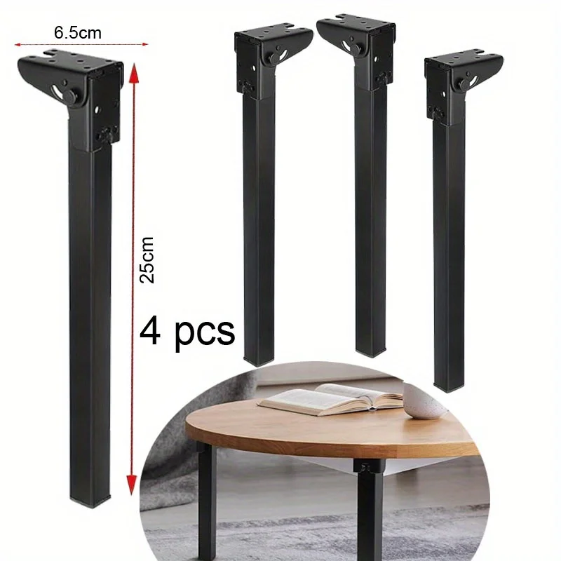 4pcs-Folding-Table-Legs-Duty-Metal-Table-Legs-Set-Folding-Furniture ...