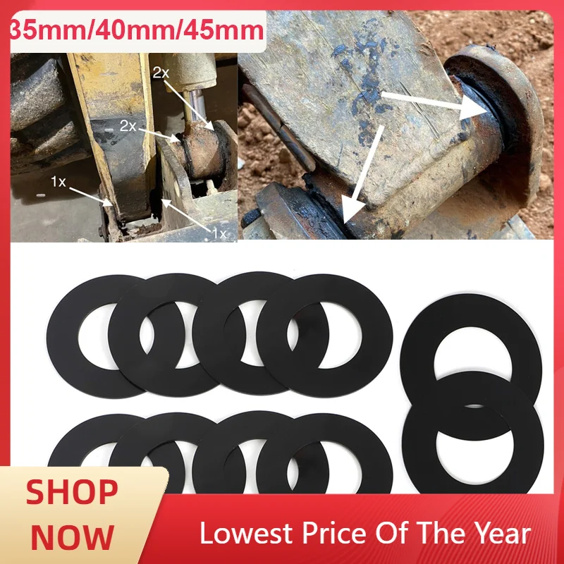 Bucket Attachment Shims 35mm Bucket Pin Shim Kit For John Deere, Bobcat ...