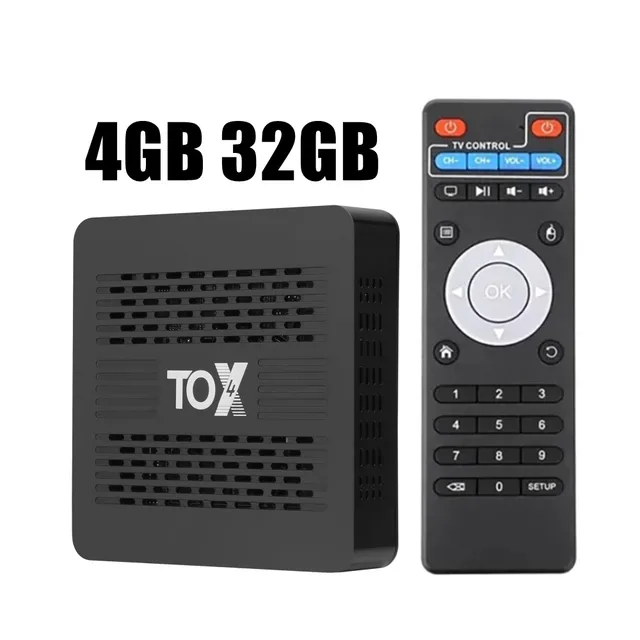 Woopker TOX4 Smart TV box RK3528 Android 13 4GB 32GB BT5.0 AV1 1000M LAN 2.4G 5.8G Dual Wifi 4K ...