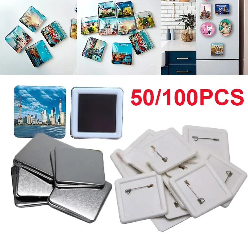 50-Uds-100-Uds-Insignia-magn-tica-cuadrada-fuerte-para-im-n-de-nevera ...