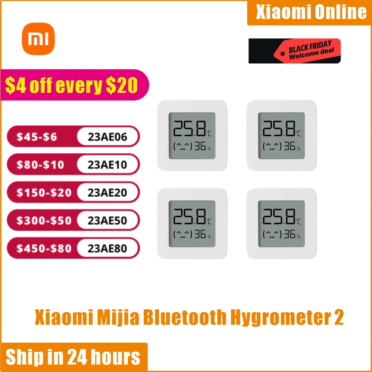 2020New-Version-Xiaomi-Mijia-Bluetooth-Thermometer-2-Wireless-Smart ...