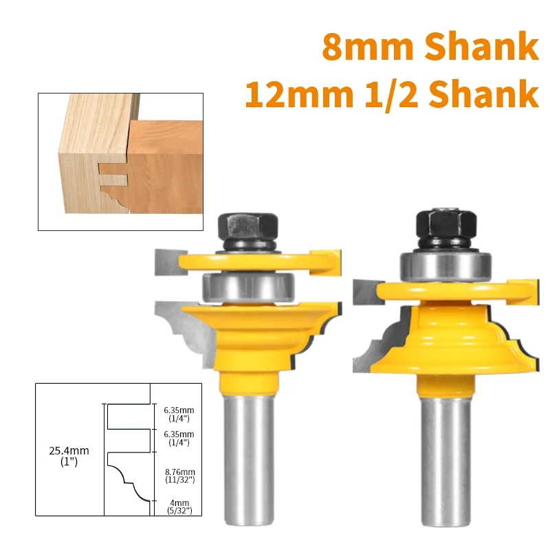 8MM-12MM-12-7MM-Shank-Stile-Rail-Assembles-Classical-Router-Bit ...