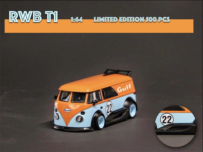 Figurine couleur ADVAN ver 1:64 T1 Van Sup Golfe Maritin Pinkpig Advan ...