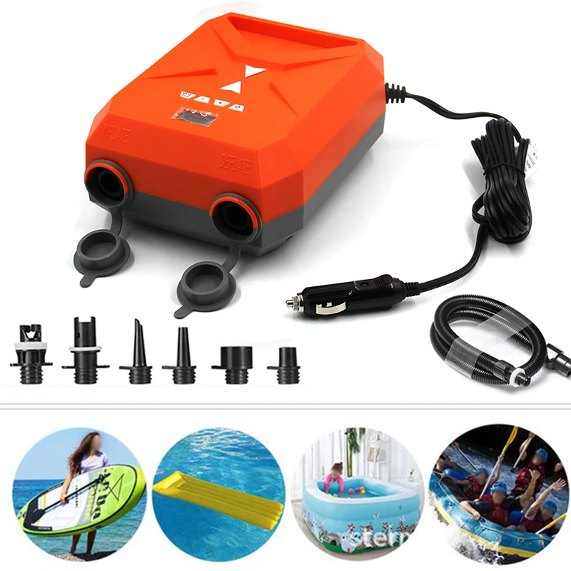 20PSI SUP Electric Pump For Boat Air Compressor 12V Auto High Pressure ...