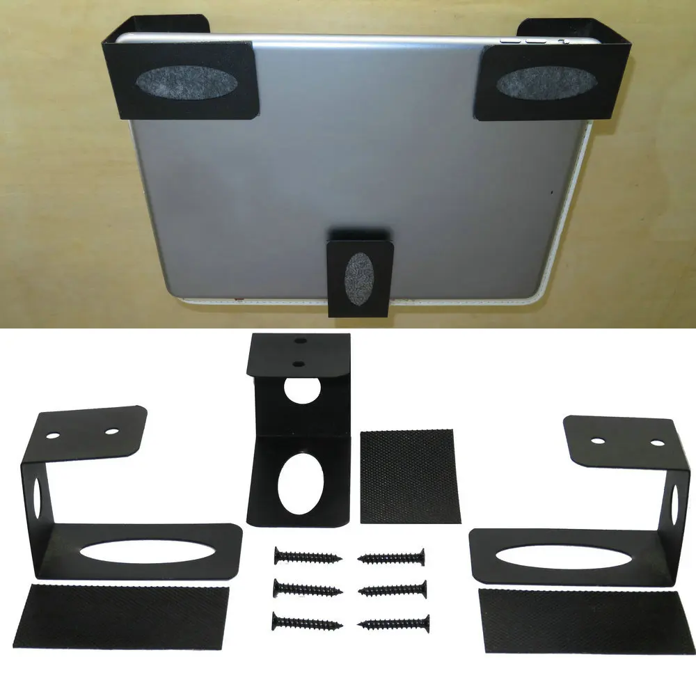 Black Under Desk Laptop Holder Mount W/Screw,Under Desk Laptop Mount ...