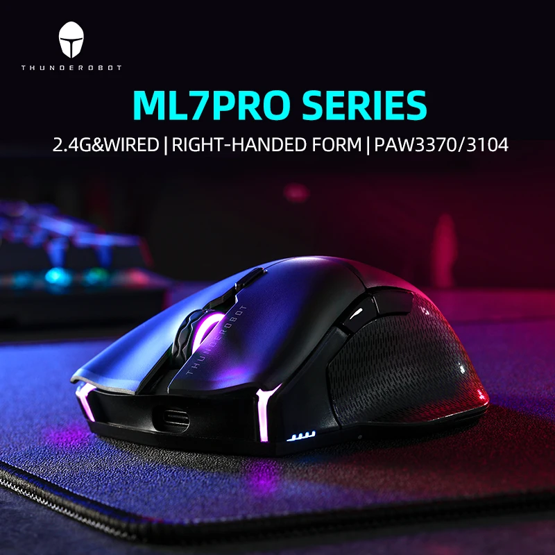 THUNDEROBOT-ML7Pro-Wireless-Gaming-Mouse-2-4G-Wireless-Wired-RGB-Gamer ...