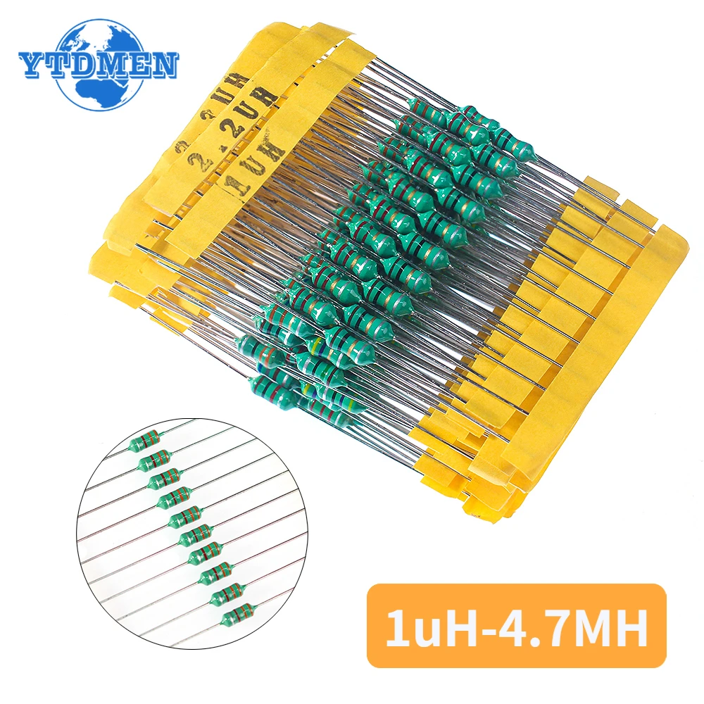 200PCS 0410 Inductor Assorted Kit 1uH-4.7MH 0.5W Color Ring Inductance ...