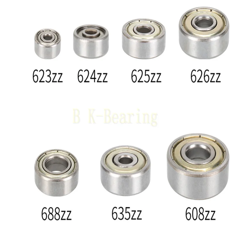 623 624 625 626 627 628 ZZ Deep Groove Ball Bearing Double-Metal Seal ...