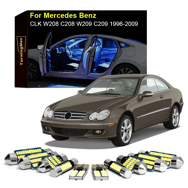 Canbus-Interior-Lights-LED-Bulbs-Kit-For-Mercedes-Benz-CLK-Class-Coupe ...