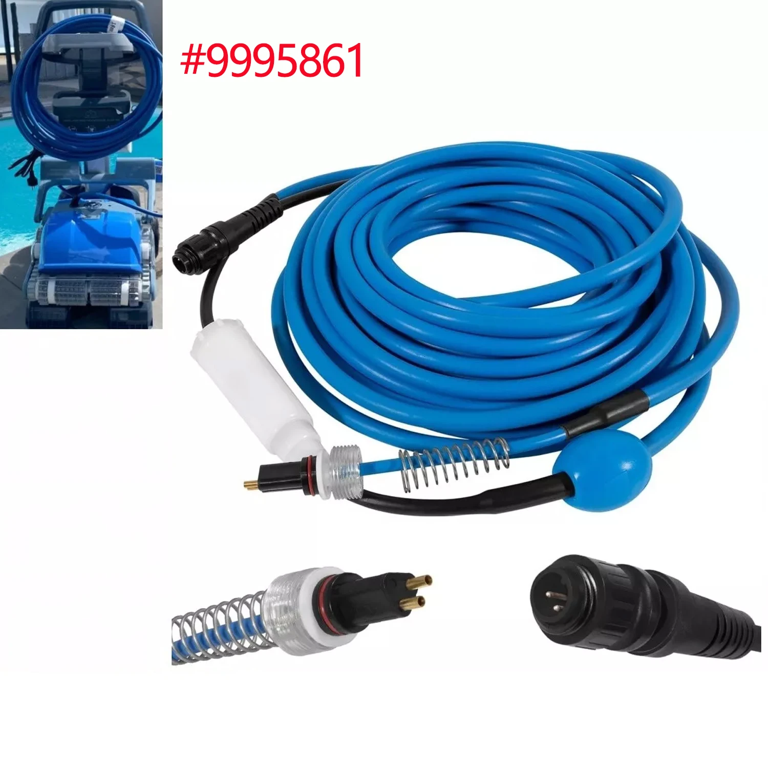 Cable and Swivel DIY 2 Wire #9995861 for Dolphin Robotic Pool Cleaners ...