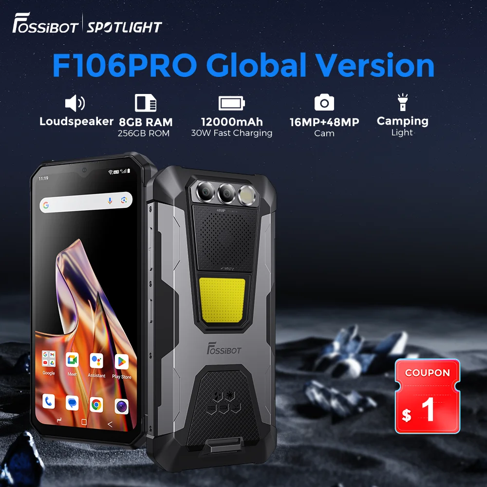FOSSiBOT-F106-PRO-Rugged-Phone-6-58-FHD-Display-12000mAh-30W-Fast ...