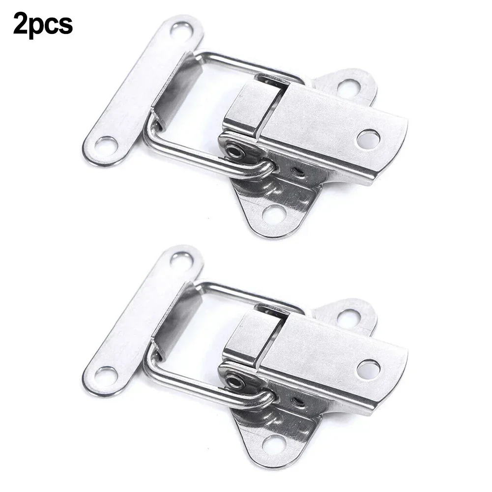2pcs-Spring-Locking-Latch-Hasps-Stainless-Steel-Suitcase-Toggle-Catch ...