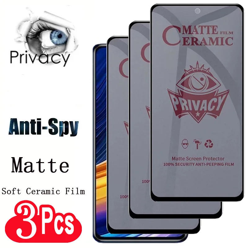 Privacy Screen Protector Xiaomi Redmi Note 8 Pro - 3pcs Soft Matte Film ...