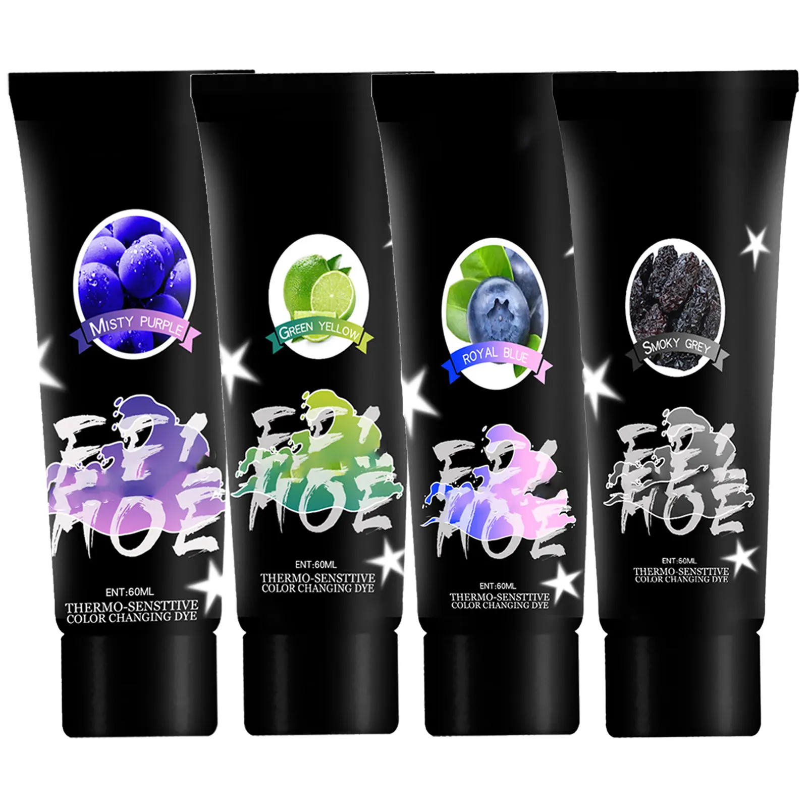 Safe Non-irritating Thermochromic Color Changing Hair Dye Hair Color ...