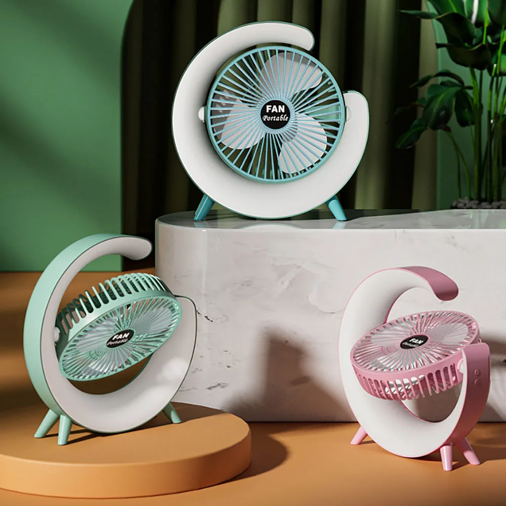 Portable-Fan-Light-USB-Charging-Table-Lamp-LED-Electric-Fan-Atmosphere ...