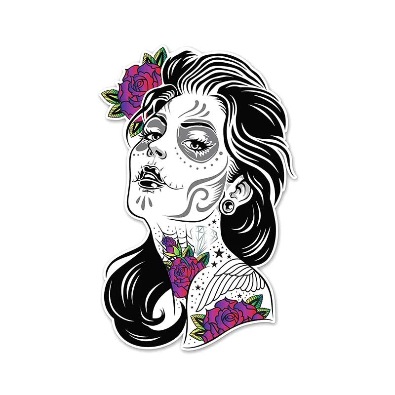 Sugar Skull Pin Up Girl Skisse