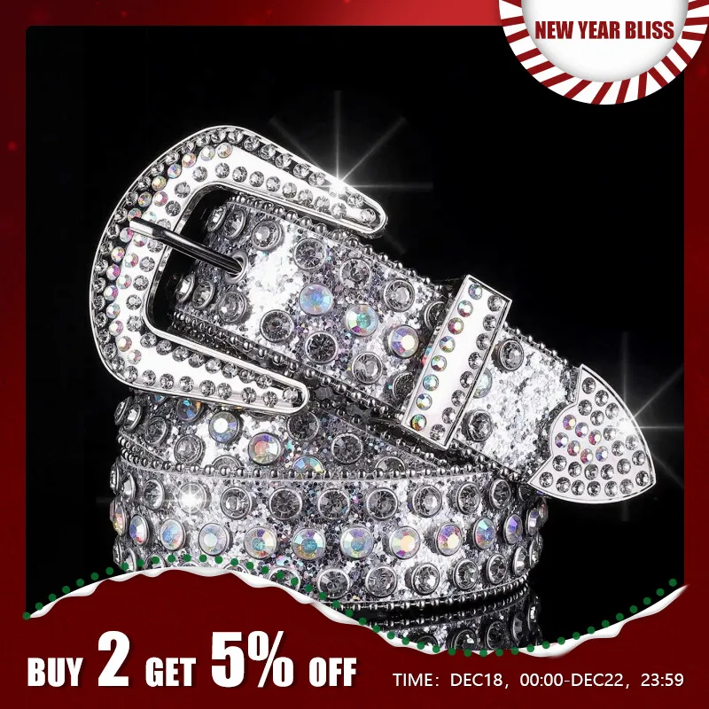 Rhinestone-Leather-Belt-for-Men-Women-Large-Size-Belt-Western-Jeans ...