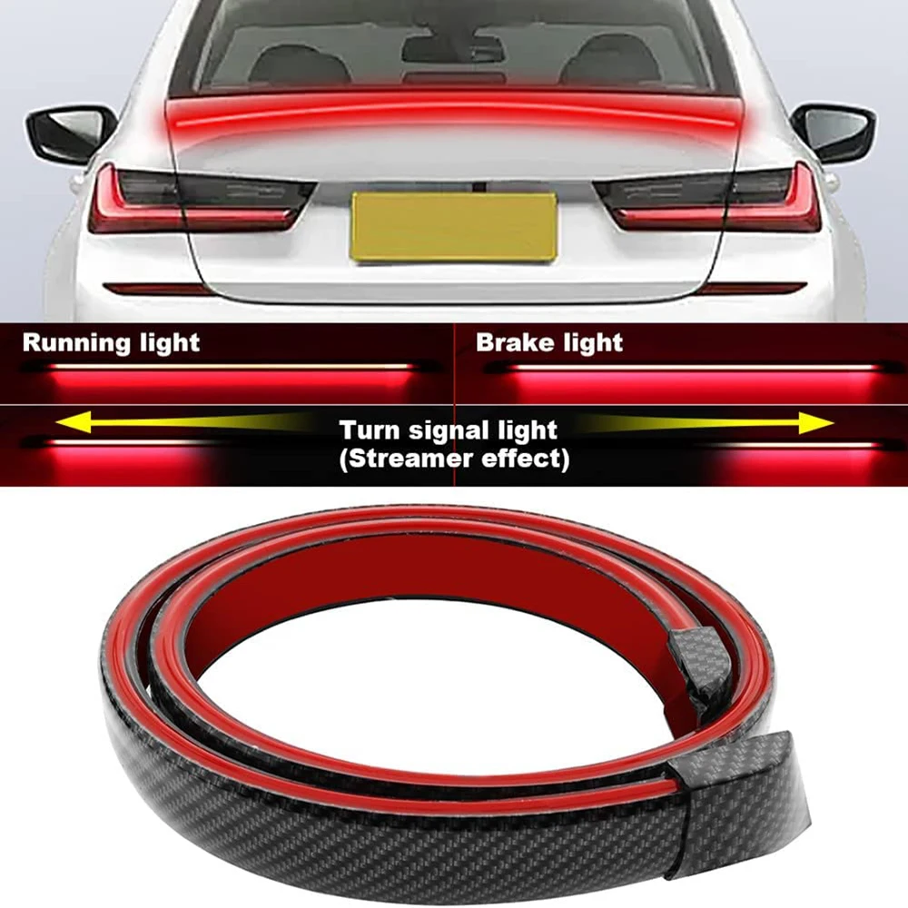 120-130cm-Flexible-LED-Car-Spoilers-Tail-Trunk-Wing-Light-Bar-LED-Strip ...