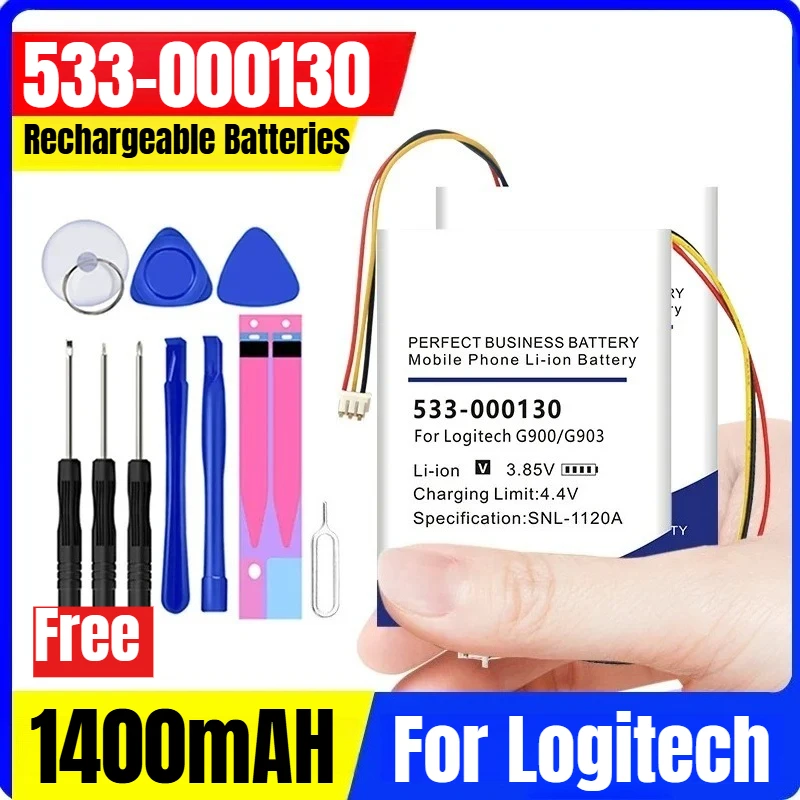 Battery for Logitech Harmony Ultrathin Touch F540 T630 950 K830 G903 ...