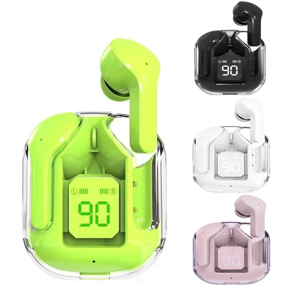 BT16-Transparent-Wireless-Bluetooth-Headset-Digital-TWS-Bluetooth-5-3 ...