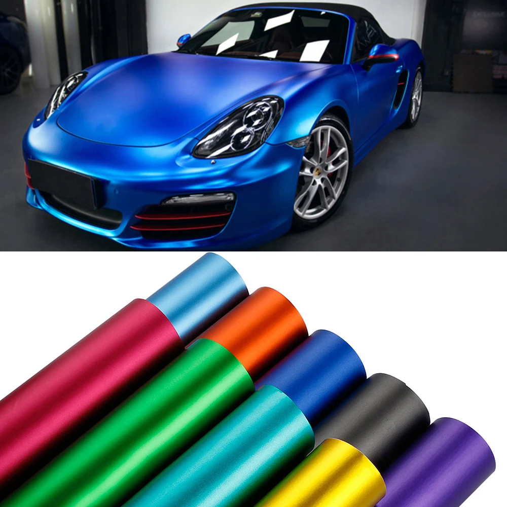 50*400/600cm Matte Satin Sticker Decorative Vinyl Wrap Plating Film ...