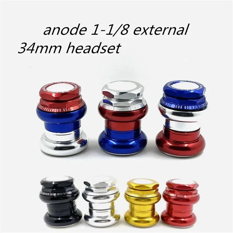 Folding bike headset anode 1-1/8 external 34mm headset for brompton ...