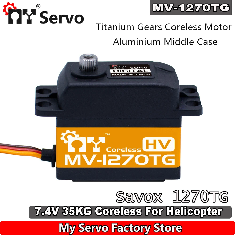 MY-RC-Servo-MV-1270TG-HV-35kg-Titanium-Gears-Coreless-Standard-Digital ...