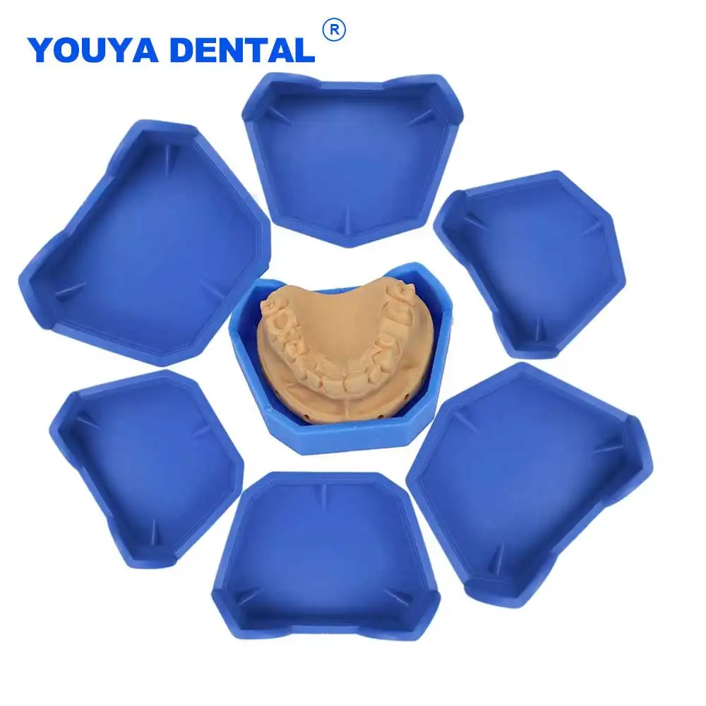 Denture Tray Silicon Rubber Plaster Dental Model Base Impression Model ...