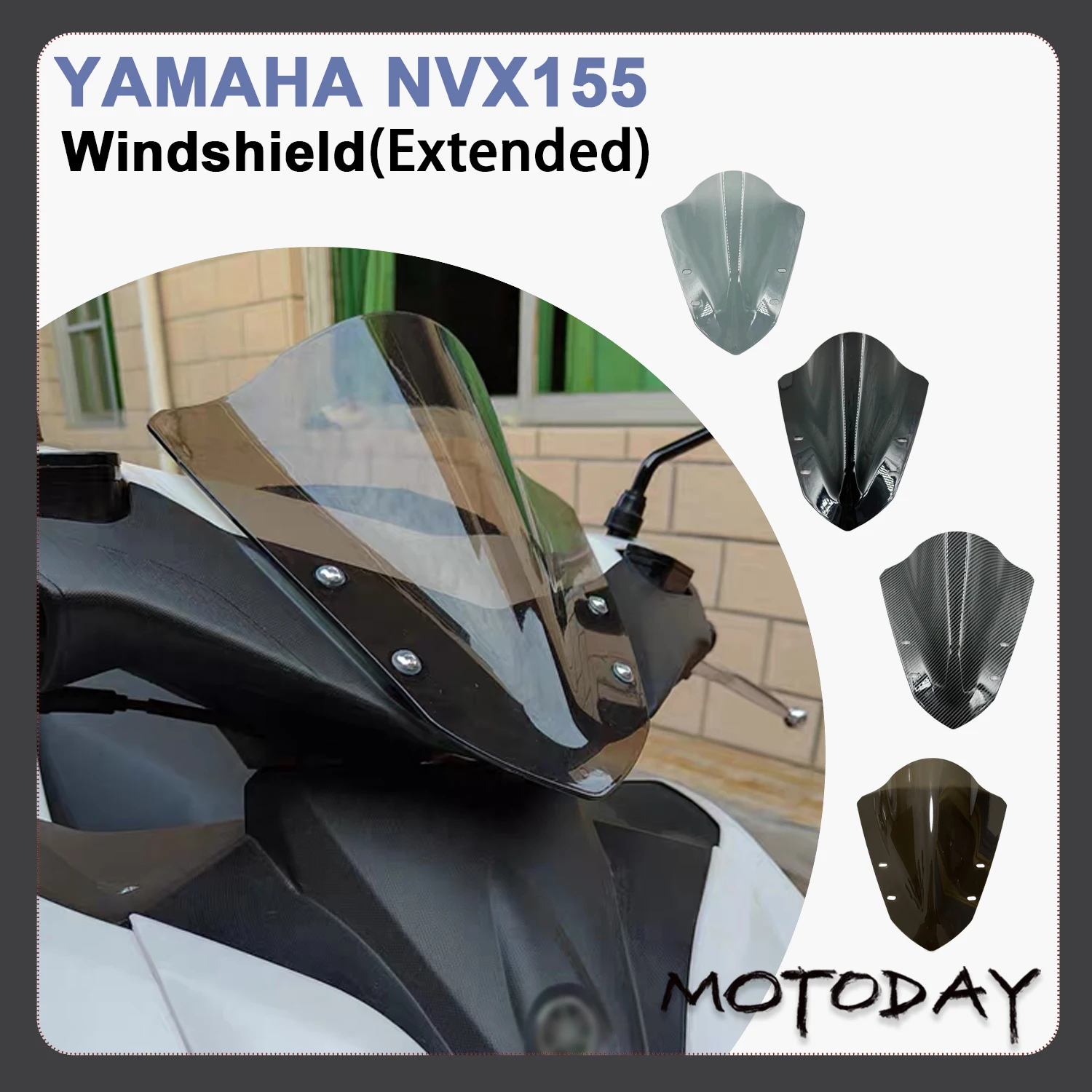For-YAMAHA-NVX155-Windshield-Extended-NVX155-V1-Accessories-NVX155-V2 ...