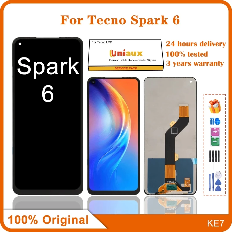 Pantalla-LCD-de-6-8-pulgadas-para-Tecno-Spark-6-KE7-montaje-de ...