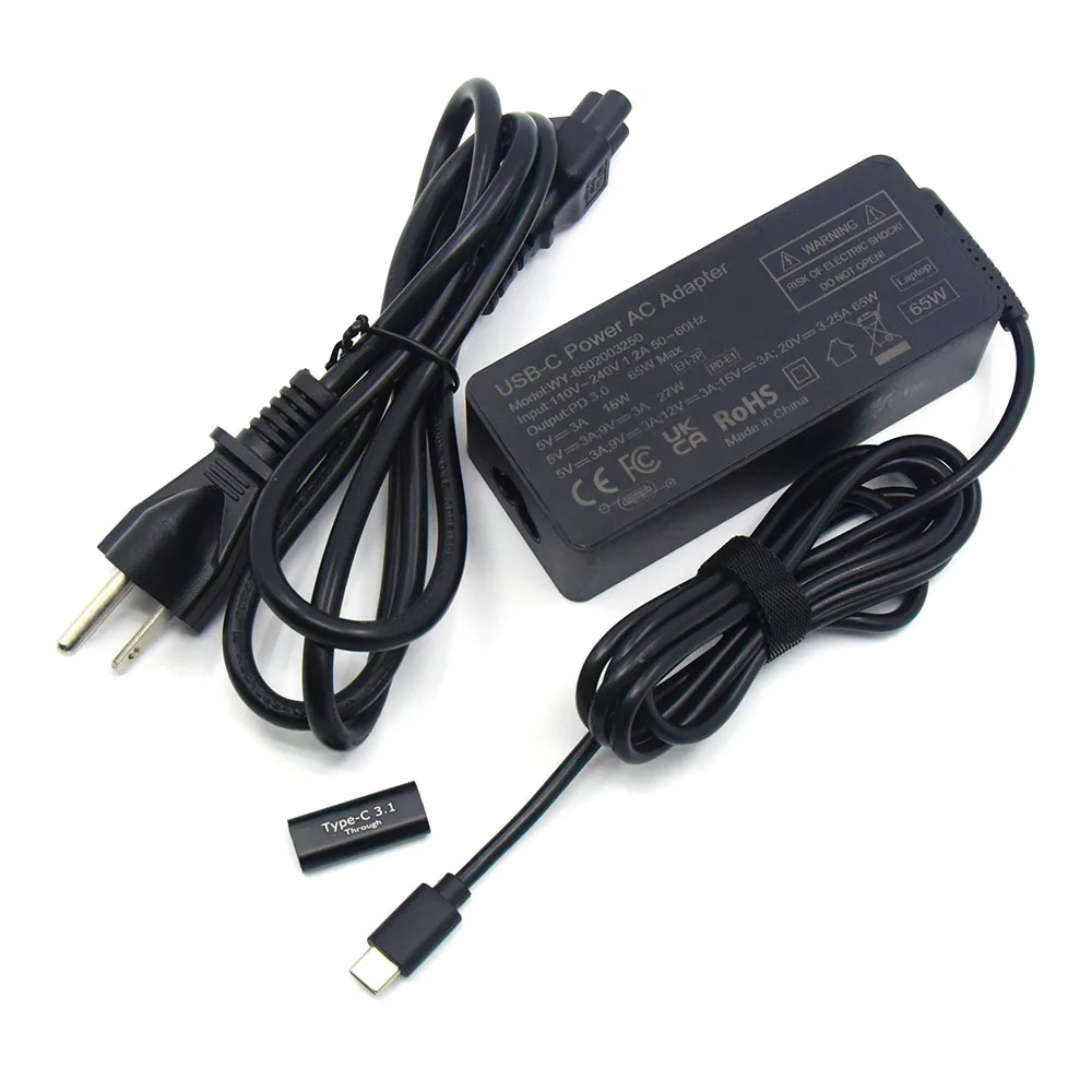 PD USB TYPE-C Adaptador de alimentação CA PD-E1 para Canon EOS R6 R5 R7 ...